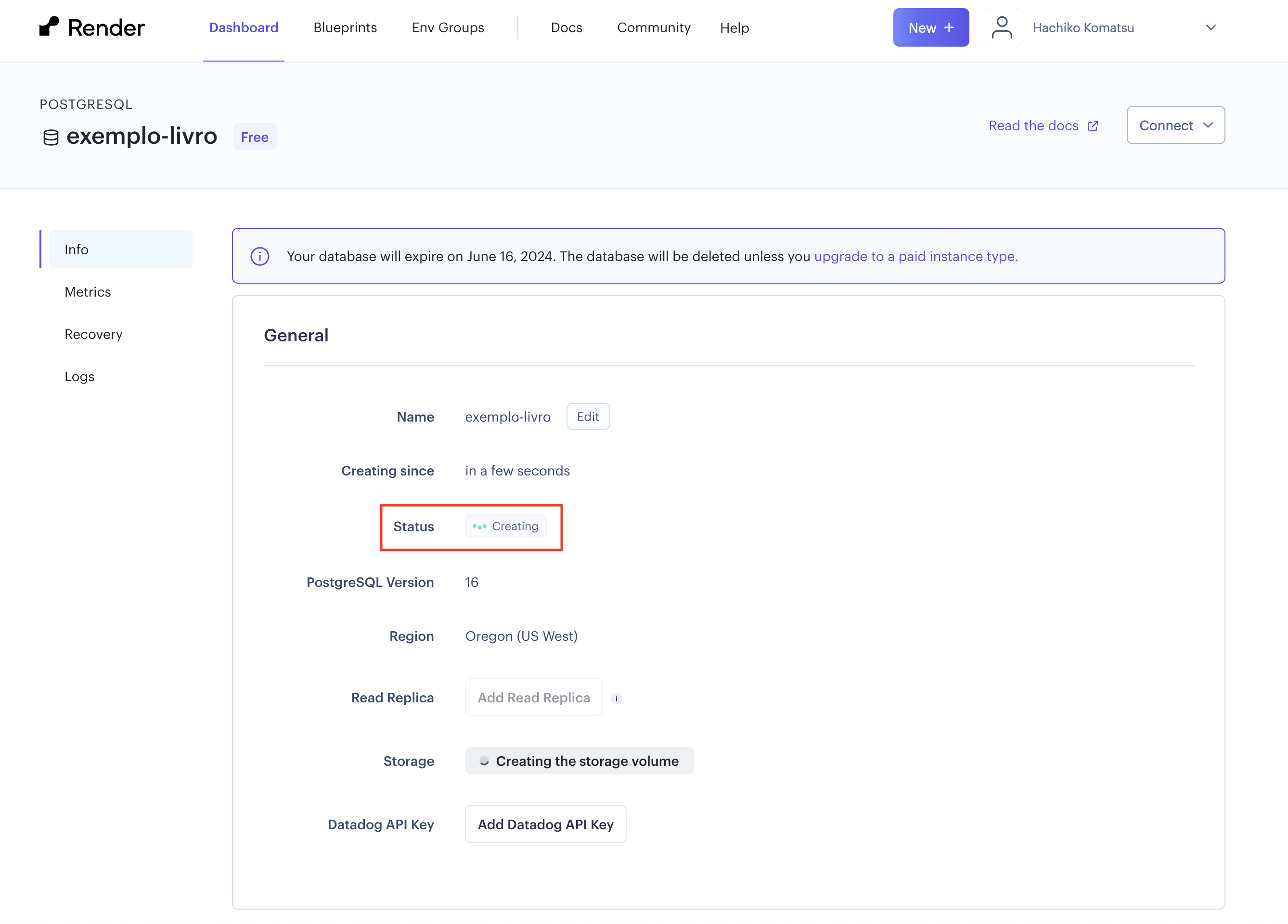 Deploy Render - Developer Life