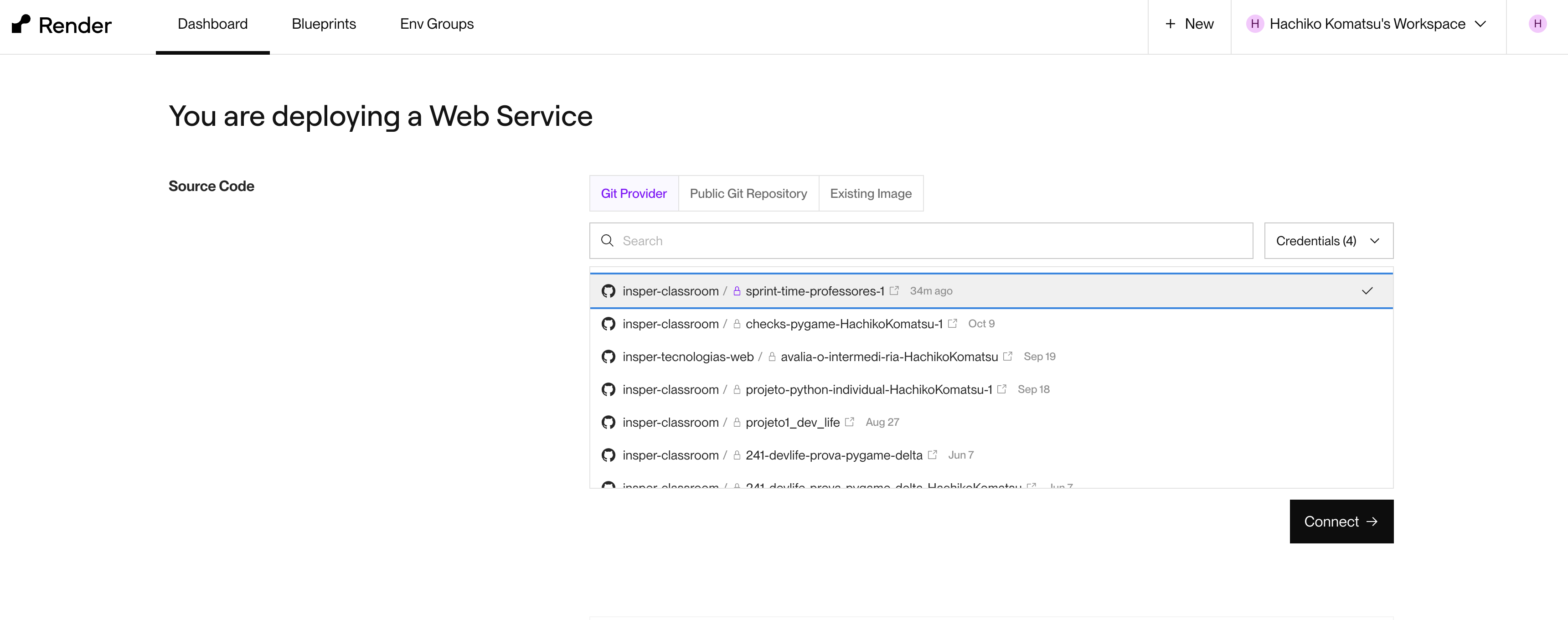 Deploy Render - Developer Life